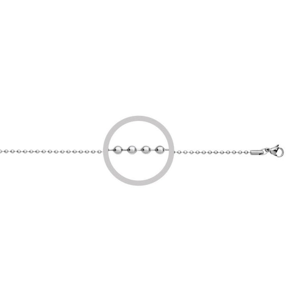 Stainless Steel Balls Chain (2.5MM) | ILLARIY Jewellery Chains